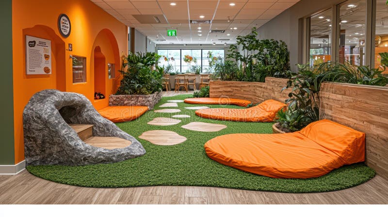 Indoor Play Area stock illustration. Illustration of cave - 338767074