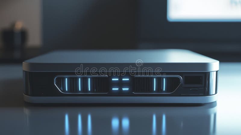 Modern Indoor Setup Nvr on Clean Surface for Enhanced Home Security ...