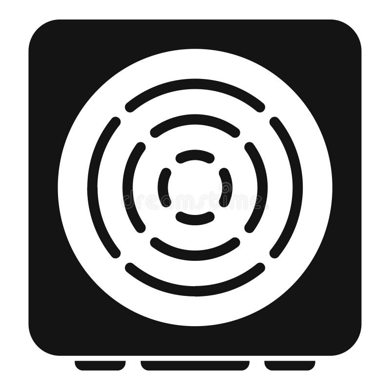 Modern Induction Cooker Panel Icon Showing Cooking Technology Stock ...