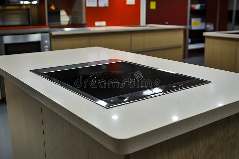 Modern Induction Cooktop stock photo. Image of control - 385551290
