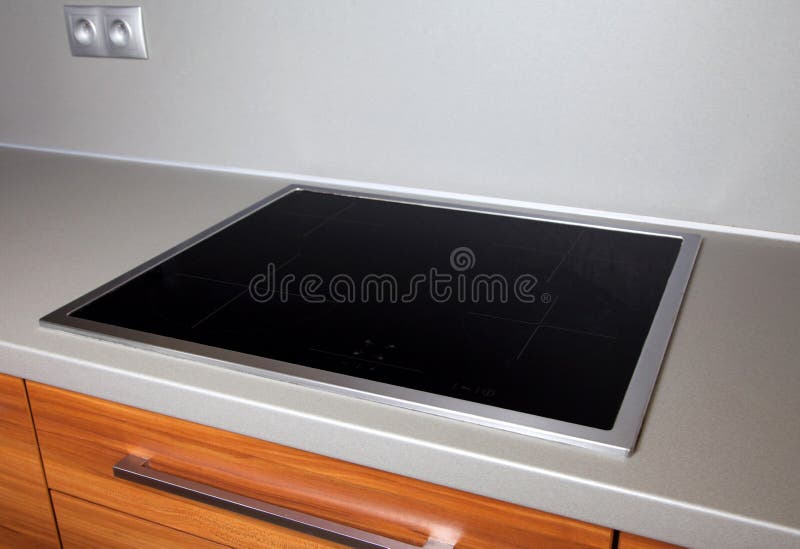 Modern induction hob stock photo. Image of interior, cooking - 41908224