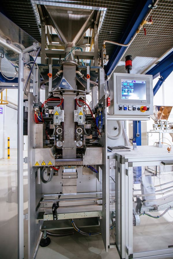 Modern Industrial Coffee Packaging Machine Stock Image - Image of ...