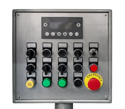 Modern Industrial Control Panel Stock Image - Image of control ...