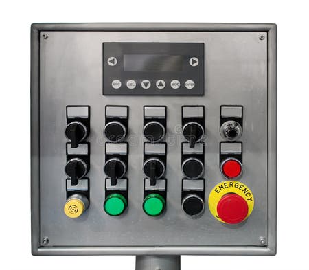 Modern Industrial Control Panel Stock Image - Image of control ...