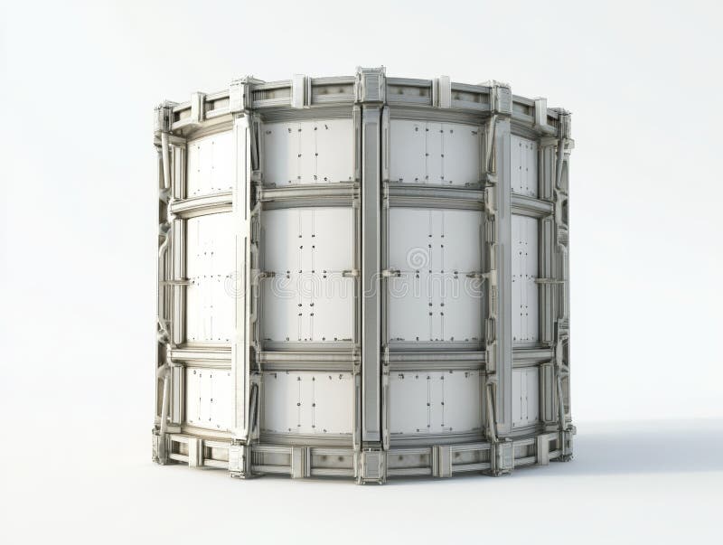 A Modern Industrial Cylinder Structure with a Sleek Design, Suitable ...