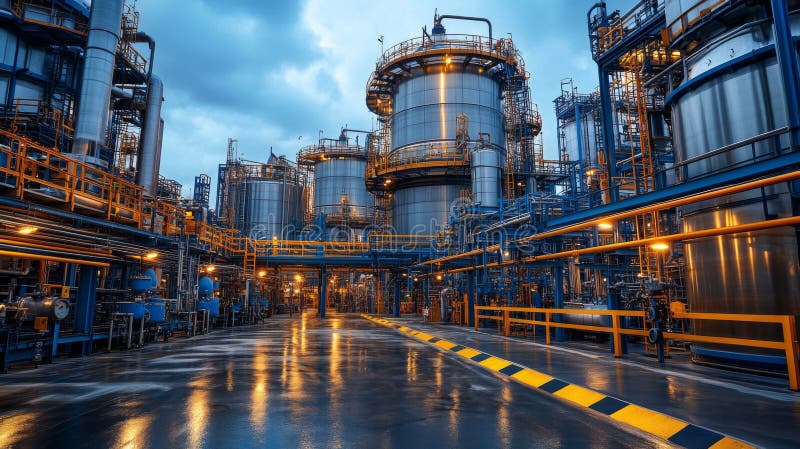 Modern Industrial Extraction Facility Showcasing Advanced Mining and ...