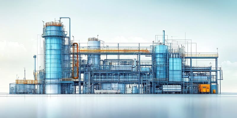 Modern Industrial Facility Featuring Advanced Machinery and Integrated ...