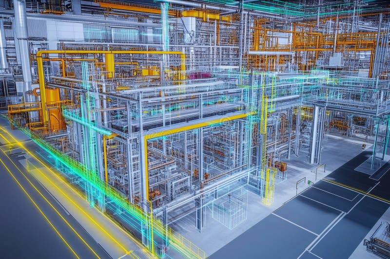 Modern Industrial Facility Showcasing Advanced Engineering and Design ...