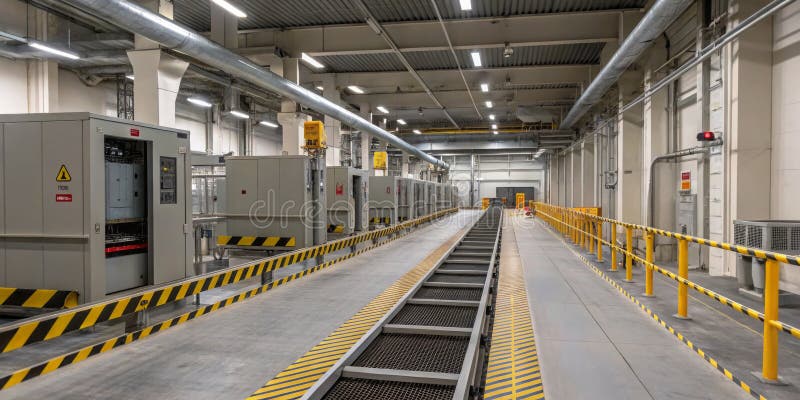 Modern Industrial Facility Showcasing Advanced Machinery and Safe ...