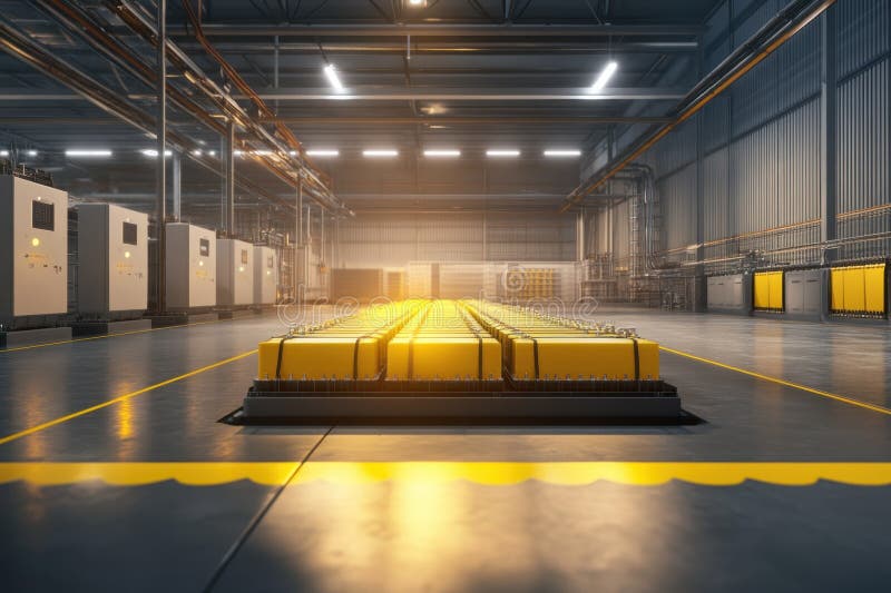 Modern Industrial Facility Showcasing Storage Technology and Equipment ...