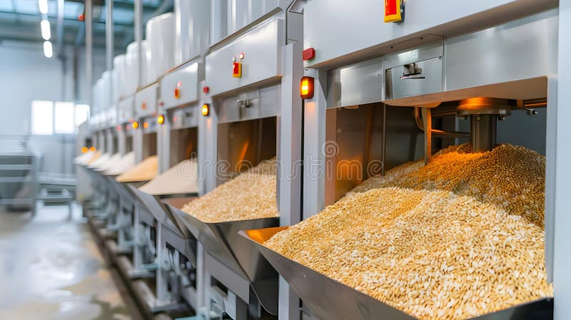 Modern Industrial Grain Processing Plant: High-Efficiency Automated ...