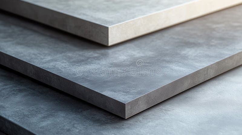 Modern Industrial Gray Concrete Slabs with Textured Surface Stock ...