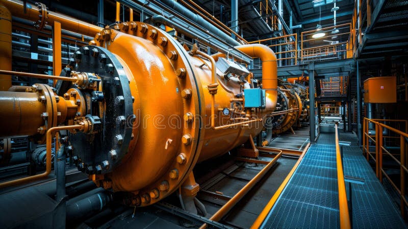 Modern Industrial Machinery in Factory Setting with Advanced Technology ...