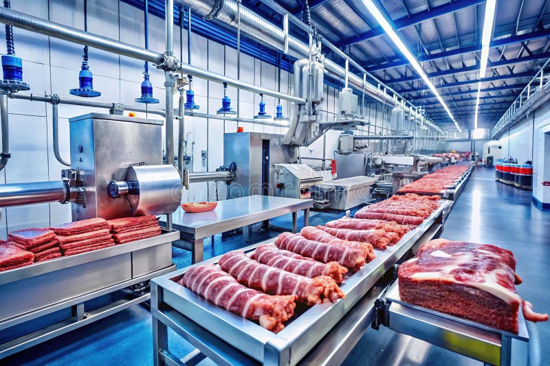 Modern Industrial Meat Processing Plant HighEfficiency Production Line ...