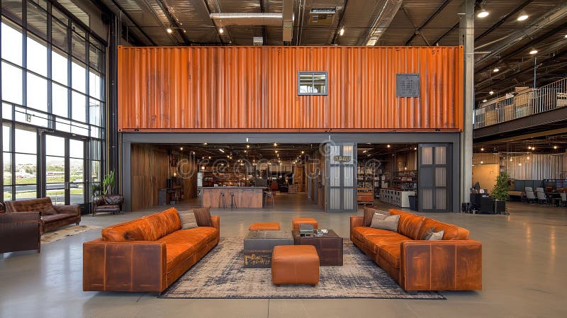 Modern Industrial Open-plan Office Space with Exposed Structure ...