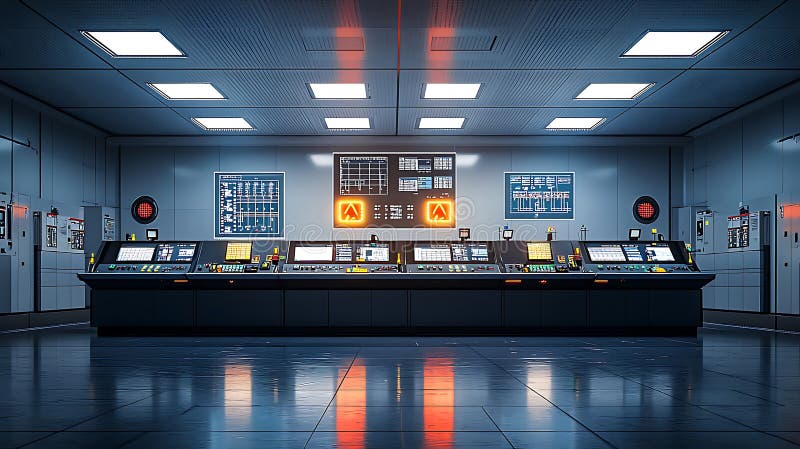 Modern Industrial Safety Control Room with Sleek Design and Advanced ...