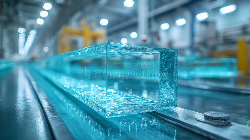 Glass Production Involves Careful Handling and Precision in a Factory ...