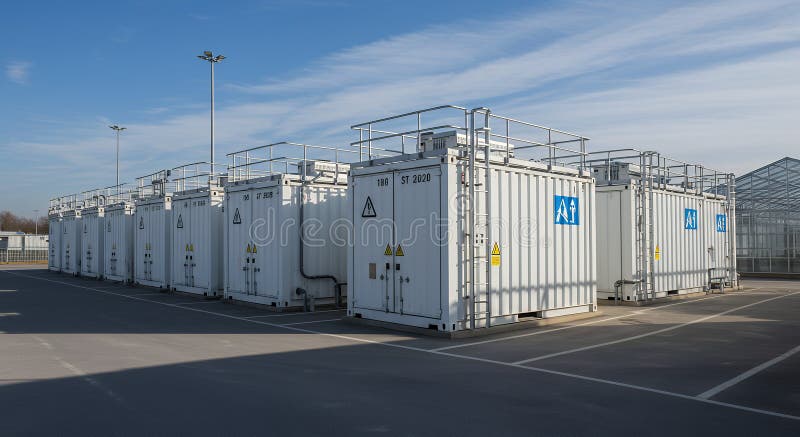 Modern Industrial Shipping Container Power Station - Renewable Energy ...