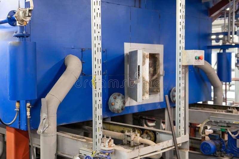 Modern Industrial Steam Boiler Stock Image - Image of pump, plant ...