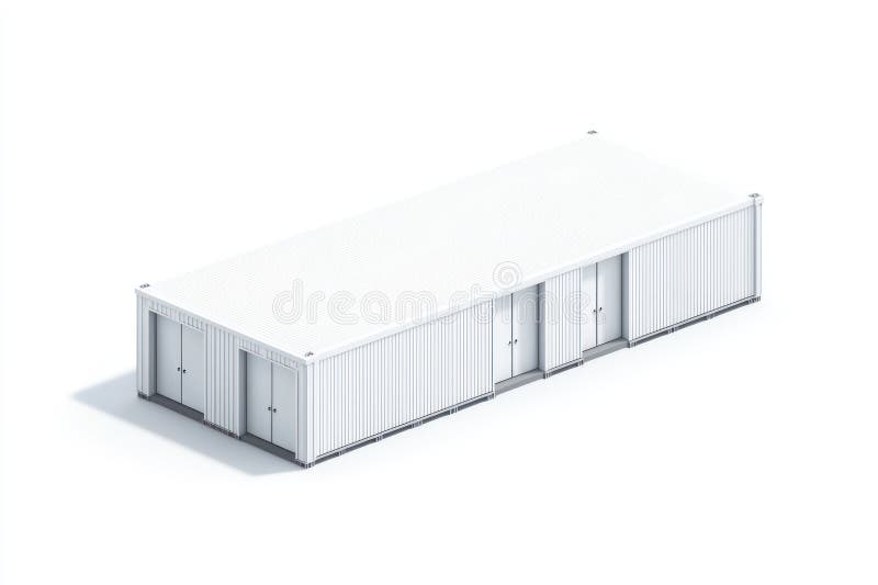 Modern Industrial Storage Warehouse with Multiple Compartments, Ideal ...