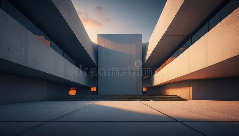 Modern Industrial Structure Showcasing Bold Architectural Stock Photo ...