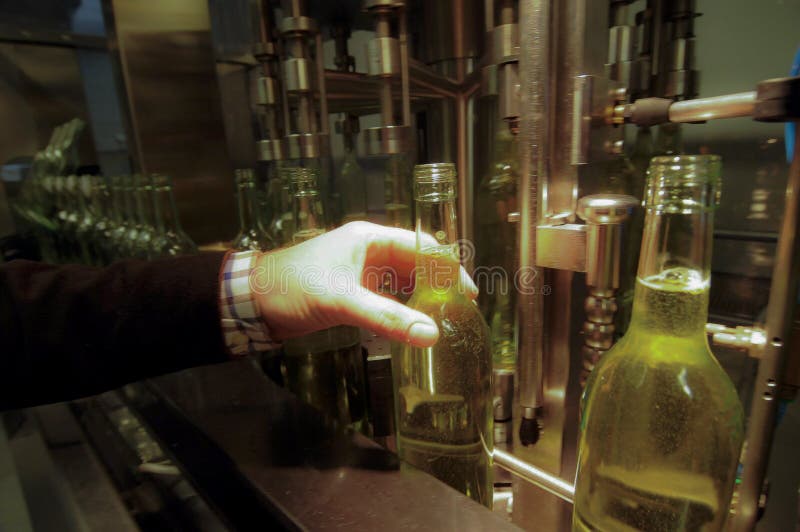 Modern Industrial Wine Bottling Plant Stock Photo - Image of modern ...