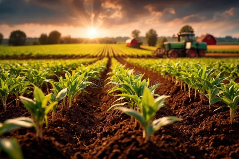 Modern Industrialized Agriculture Using Technology, Agritech Farming of ...