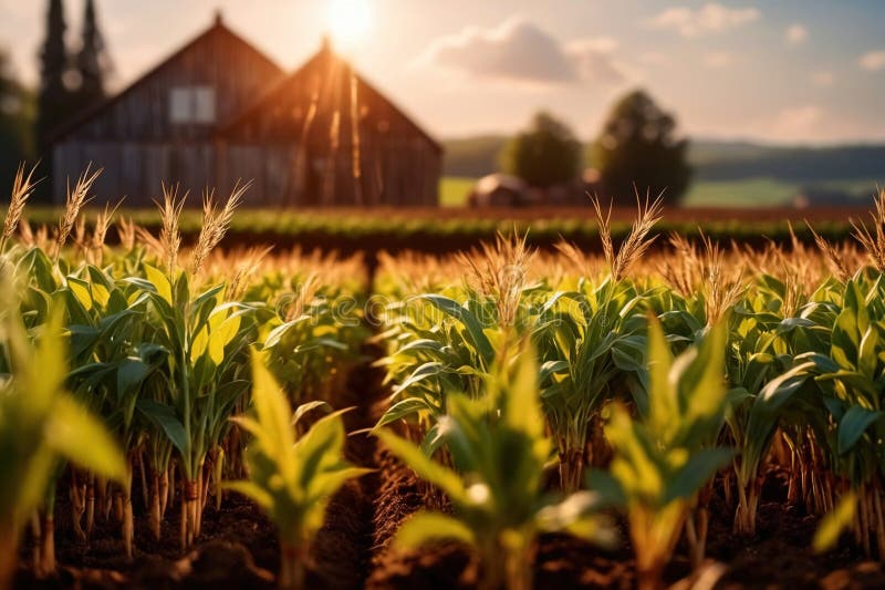 Modern Industrialized Agriculture Using Technology, Agritech Farming of ...