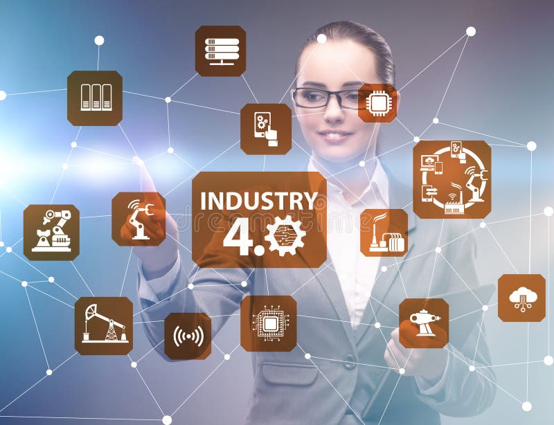 Modern Industry 4.0 Technical Automation Concept Stock Photo - Image of ...