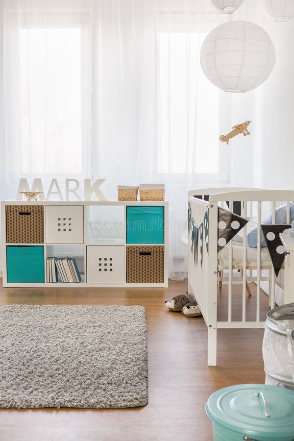 Modern infant room stock image. Image of home, floor - 61416611