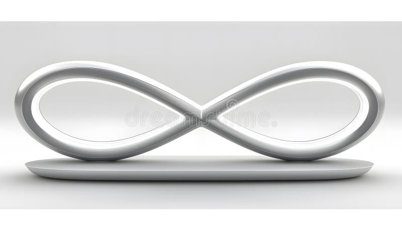Modern Infinity Sculpture in Sleek Design Stock Illustration - Illustration of sleek ...
