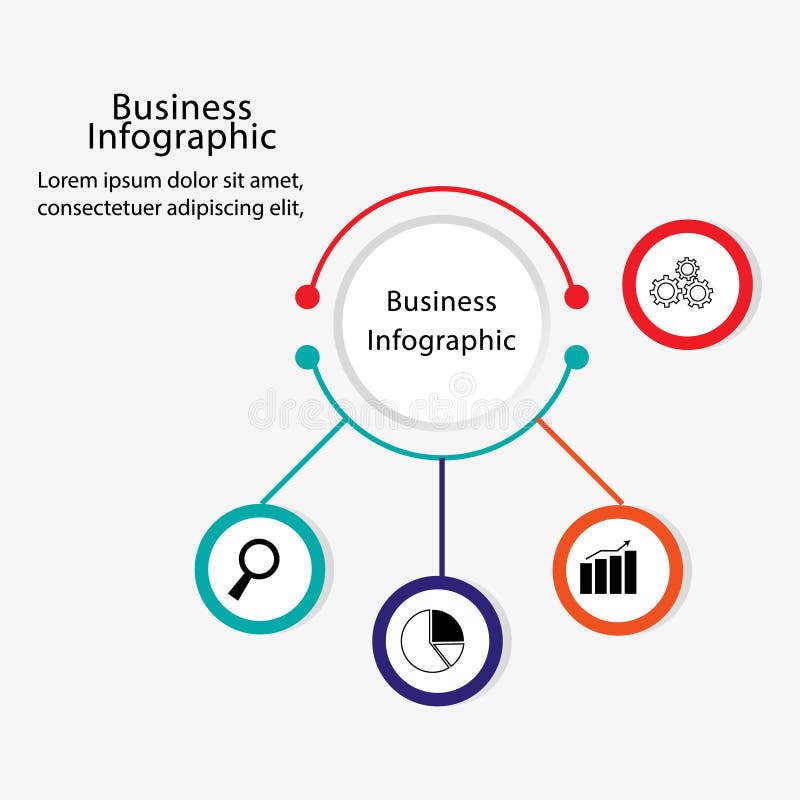 Modern Info Graphic Framework. Can Be Used for Workflow Layout ...