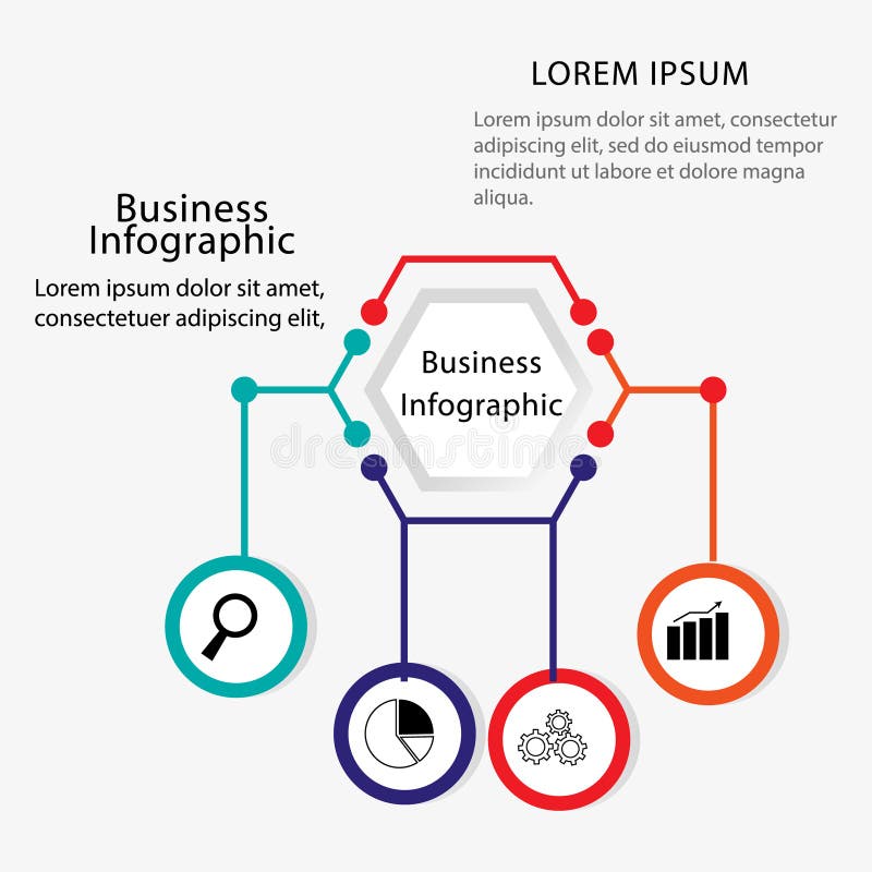 Modern Info Graphic Framework. Can Be Used for Workflow Layout ...
