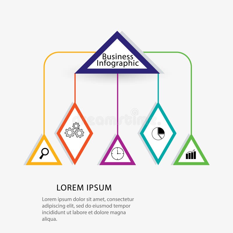 Modern Info Graphic Framework. Can Be Used for Workflow Layout ...