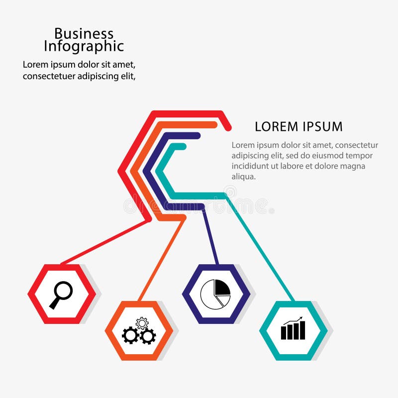 Modern Info Graphic Framework. Can Be Used for Workflow Layout ...