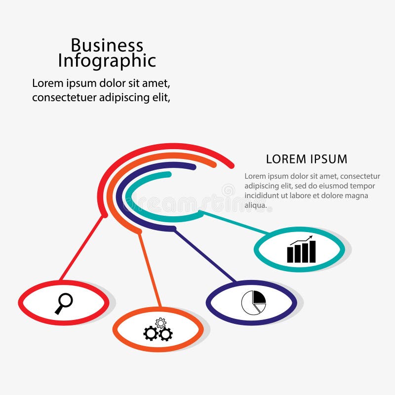 Modern Info Graphic Framework. Can Be Used for Workflow Layout ...