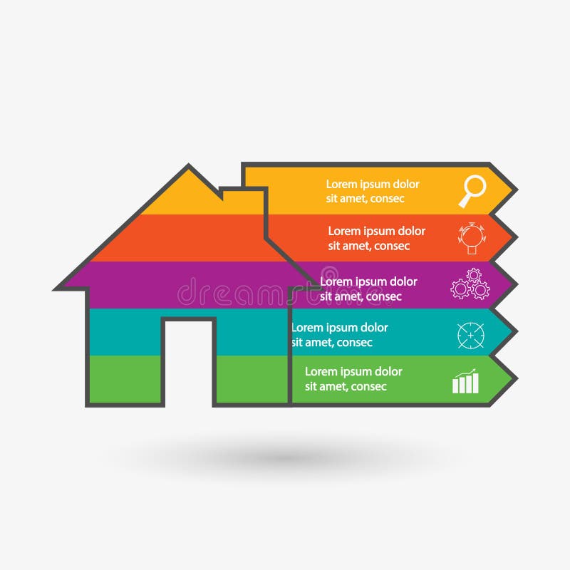 Modern Info Graphic Framework. Can Be Used for Workflow Layout ...