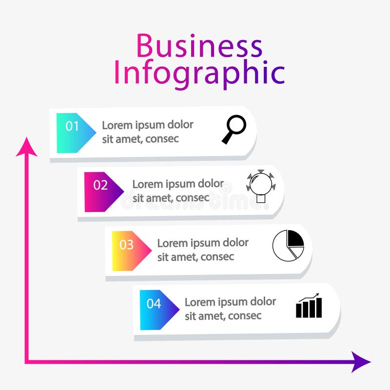 Modern Info Graphic Framework. Can Be Used for Workflow Layout ...