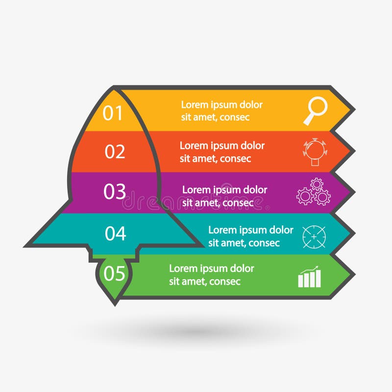 Modern Info Graphic Framework. Can Be Used for Workflow Layout ...
