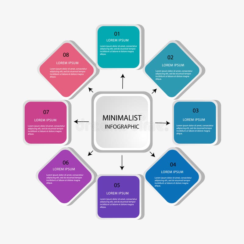 Modern Info Graphic Framework. Can Be Used for Workflow Layout ...