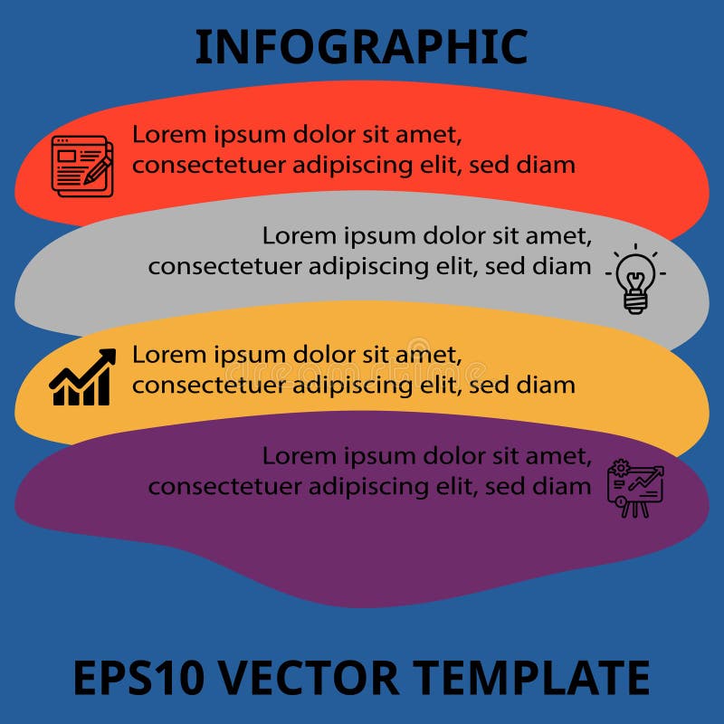 Modern Info-graphic Template for Business Multi-color, Labels. Vector ...