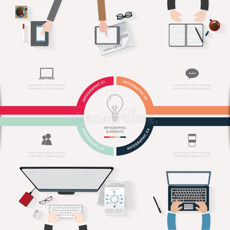 Modern Infographic for Business Project Stock Illustration ...