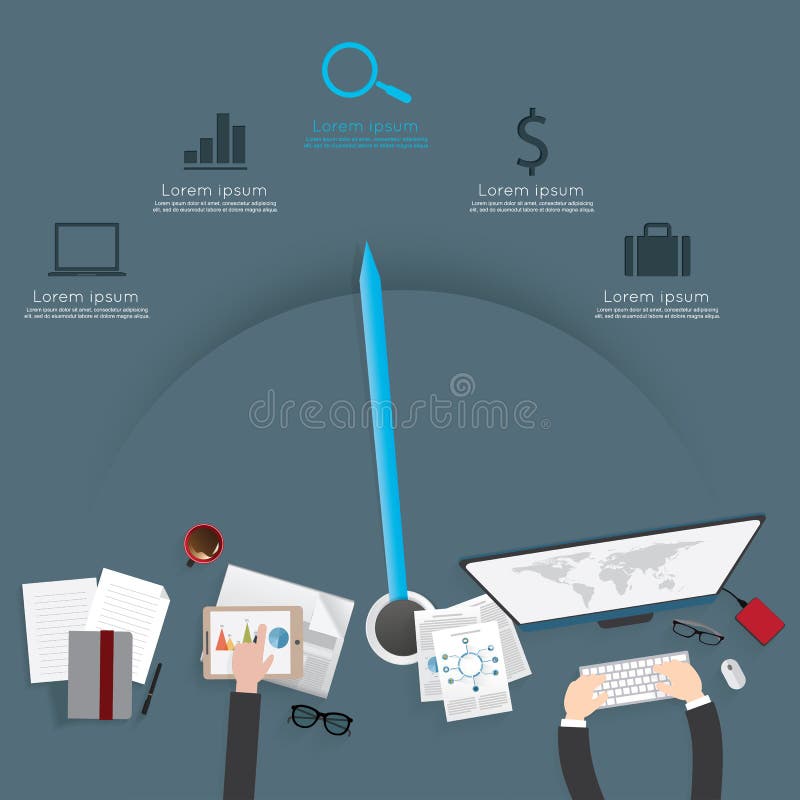 Modern Infographic for Business Project Stock Illustration ...