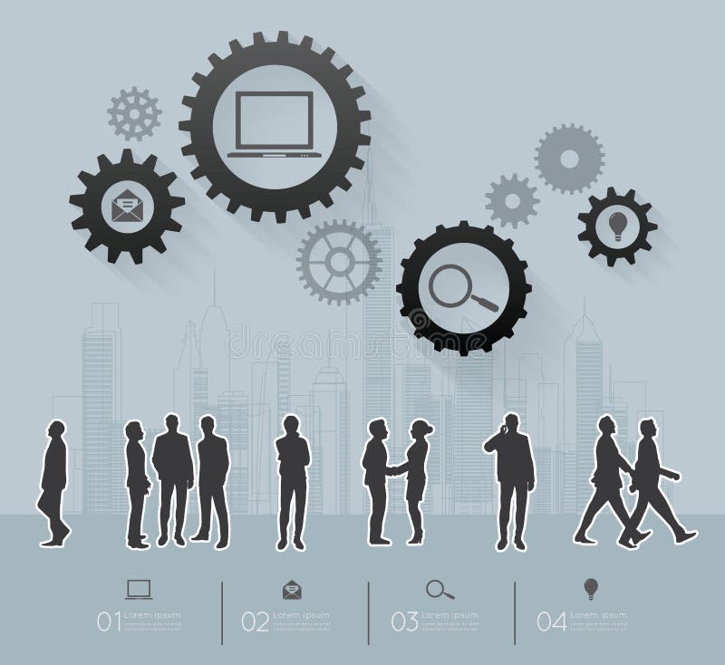 Modern Infographic for Business Project Stock Illustration ...