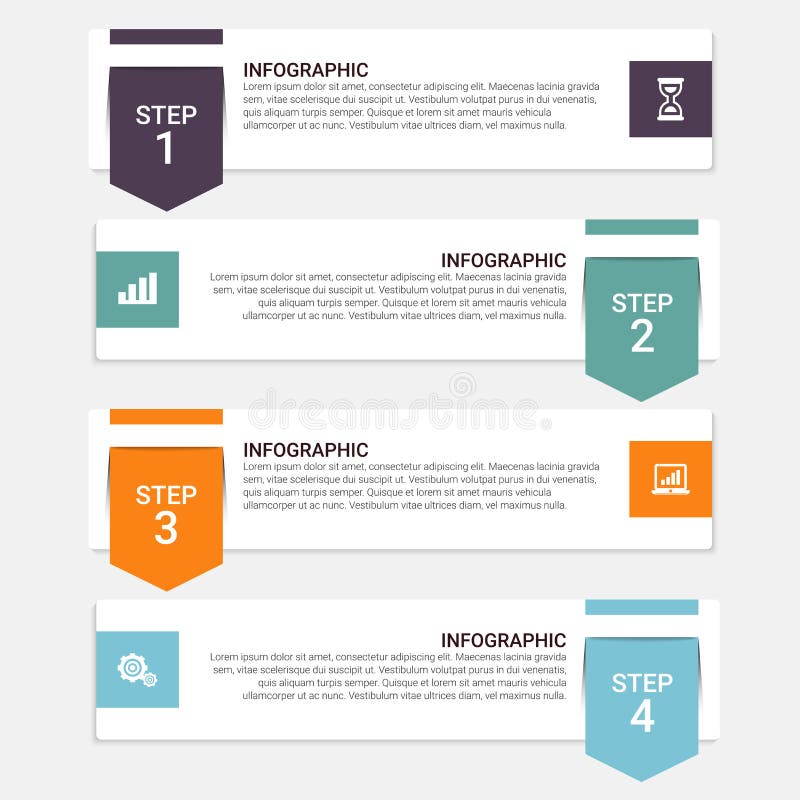 Simple Modern Infographics Template. Vector Infographic Element ...