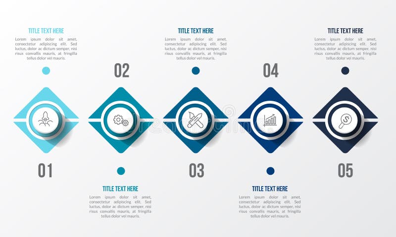 Modern Infographic with 3d Table Vector Illustration Stock Vector ...