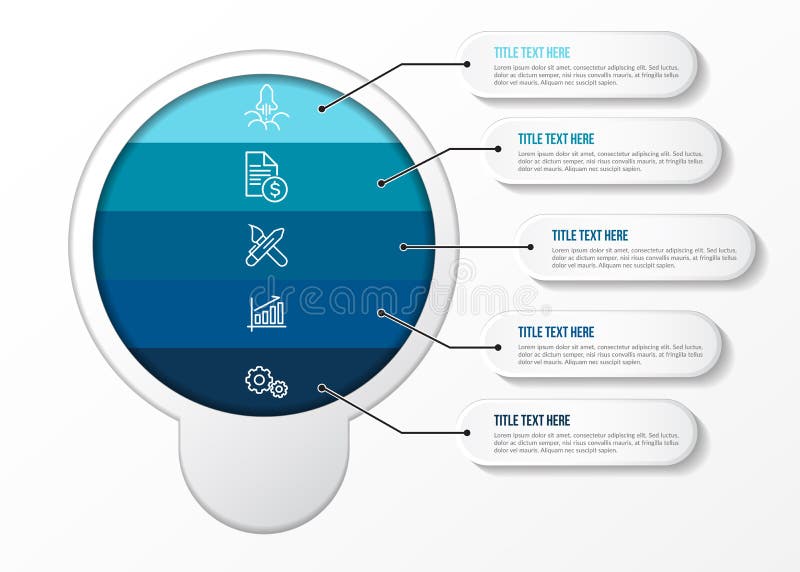 Modern Infographic with 3d Table Vector Illustration Stock Vector ...