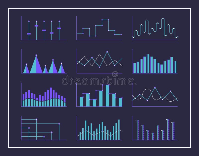 Modern Infographic Design Chart Set Stock Vector - Illustration of ...
