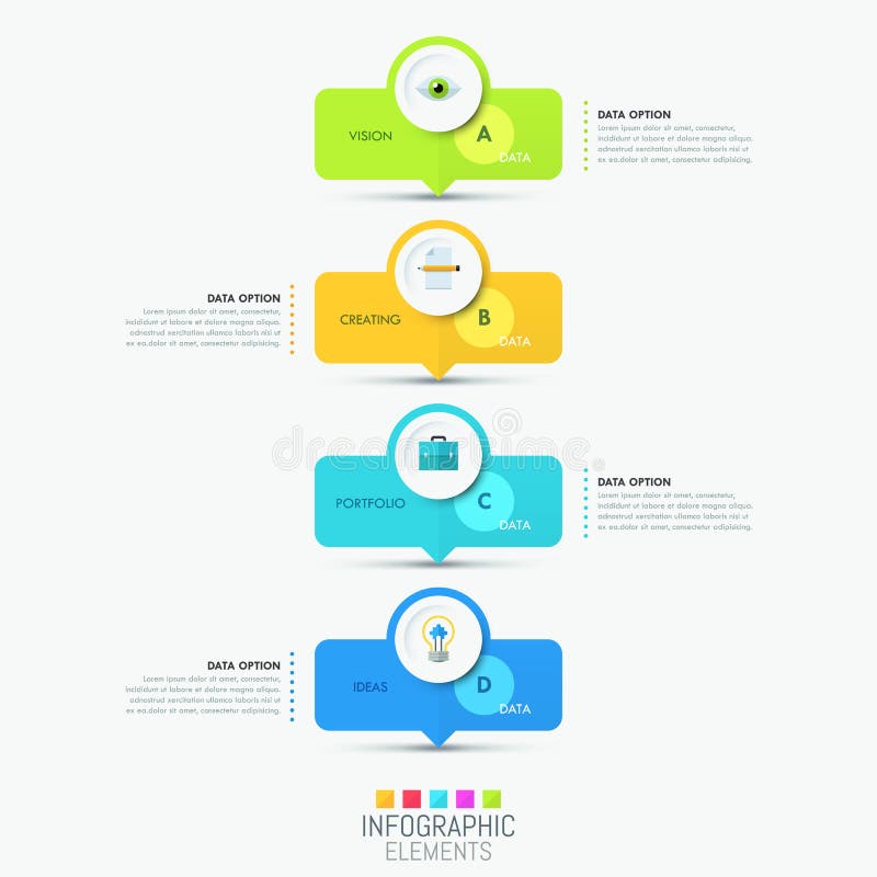 Modern Infographic Design Template Stock Vector - Illustration of ...