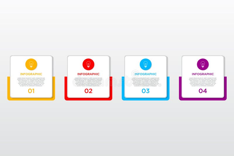 Modern Infographic Design Template with Business Icons and 6 Steps ...